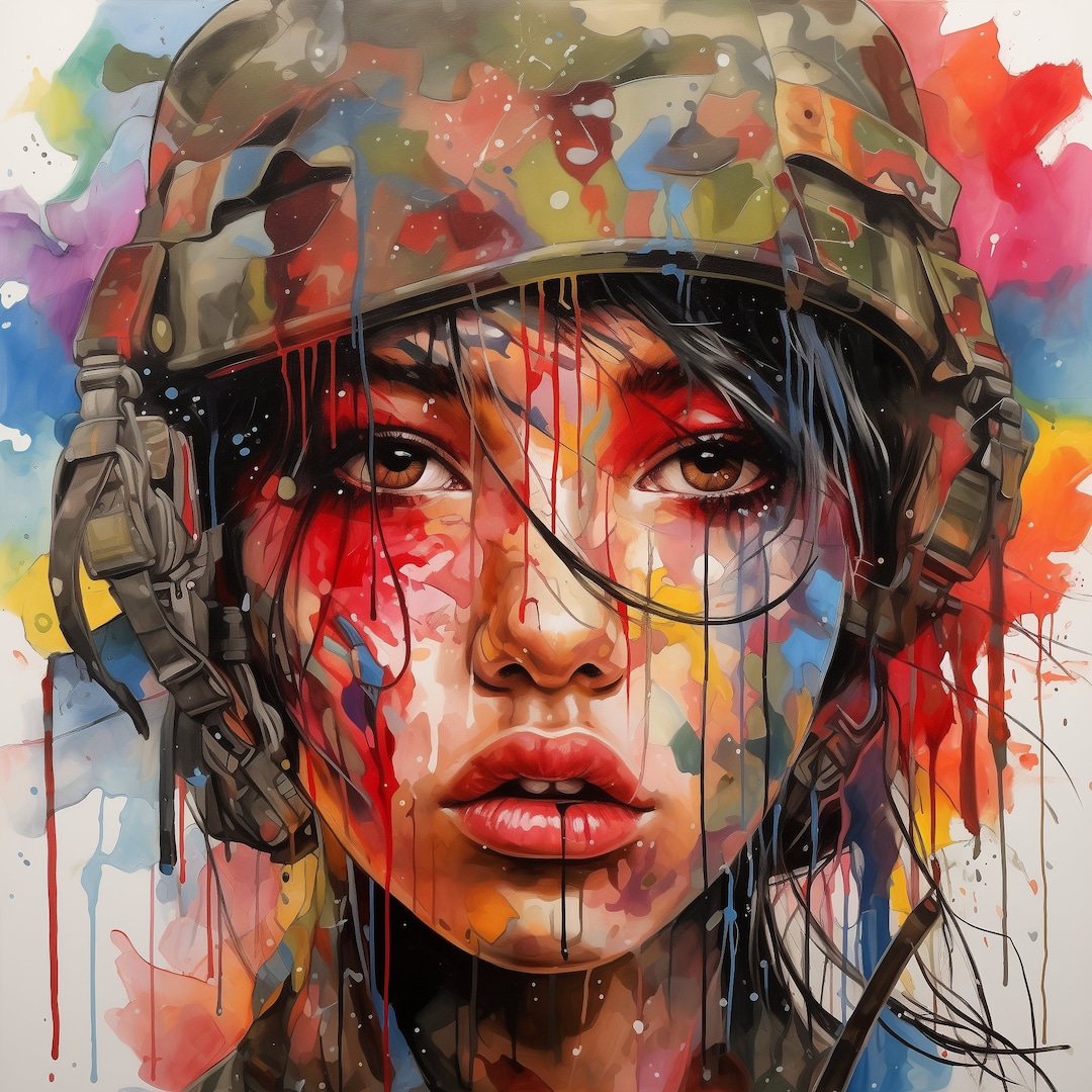 Printable Modern Soldier Portrait Art Download - Etsy