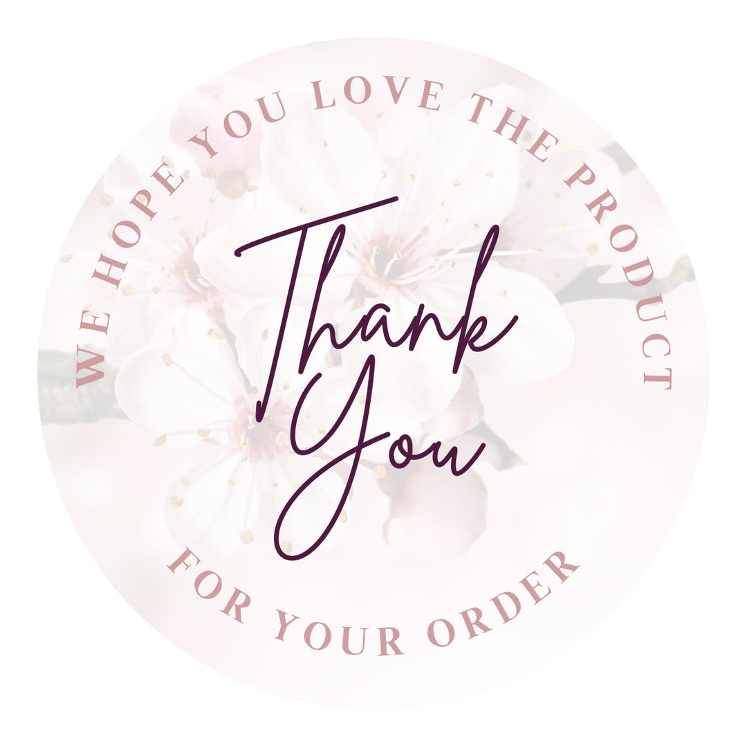 CUSTOM Thank You Sticker /thank You Business Sticker/ Label Tags Gift ...