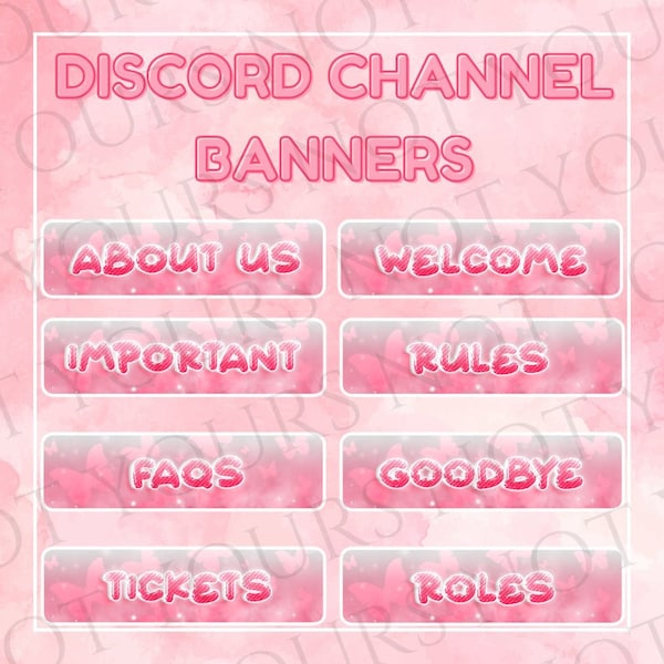 Discord Channel Banners - Etsy