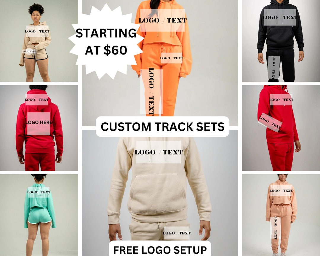 Custom Clothing Track Sets - Etsy