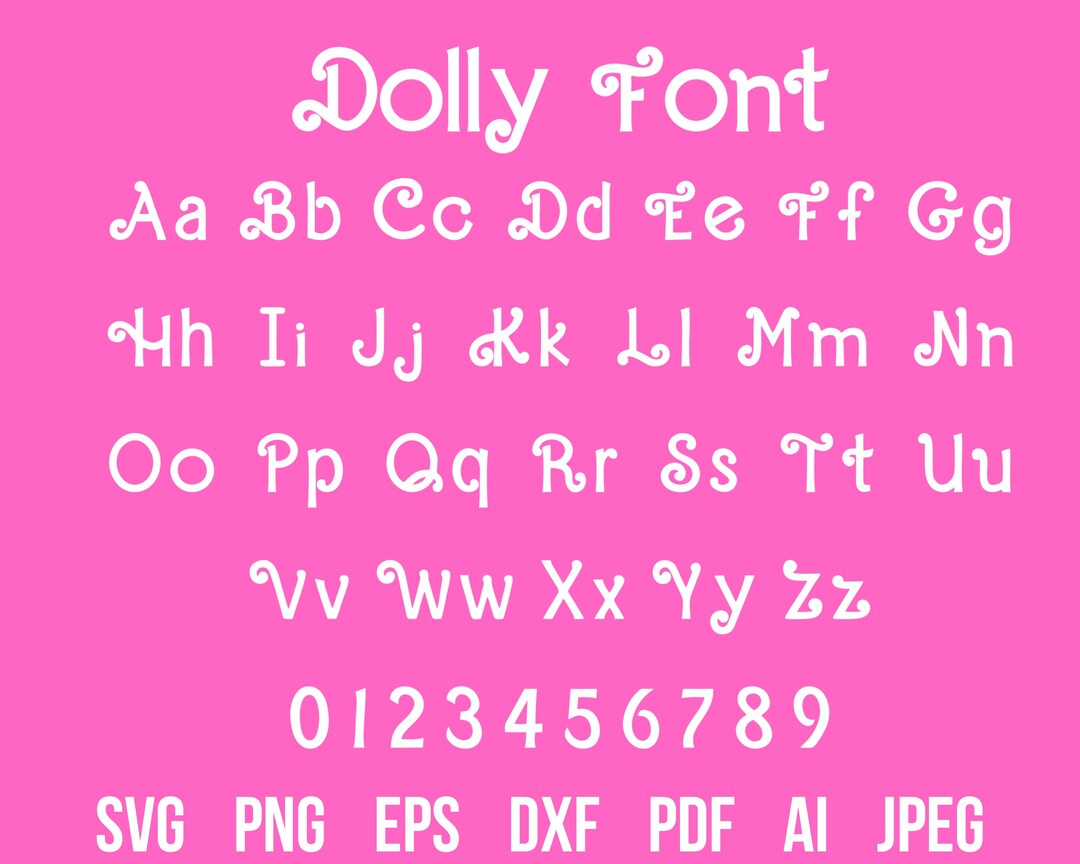 Retro Dolly Font Svg, Dolly Font Svg, Babe Font Svg, Barb Letter Svg ...