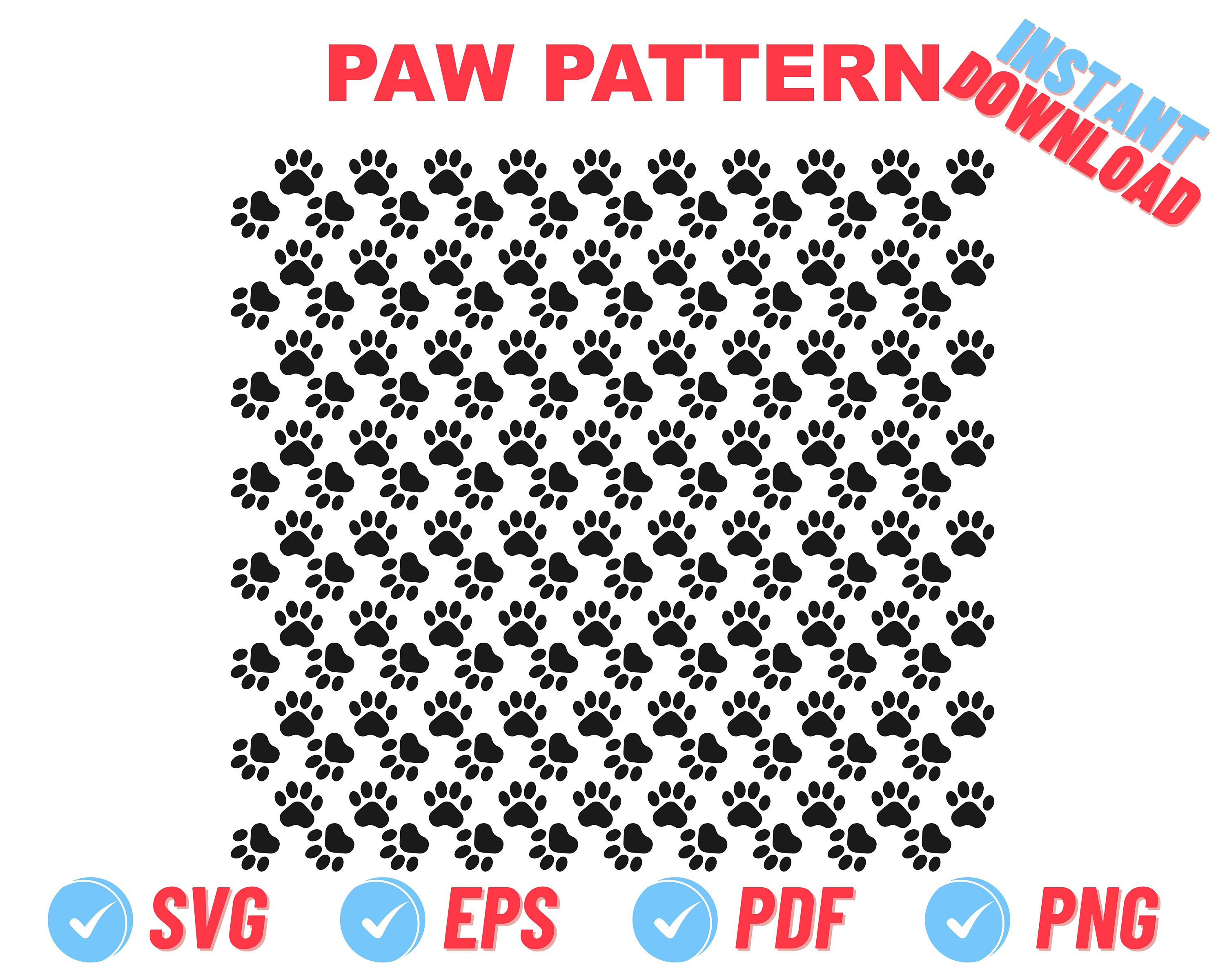 Paw Pattern Png/svg, Dog Paw Svg, Dog Paw Pattern Svg, Dog Lover Svg ...