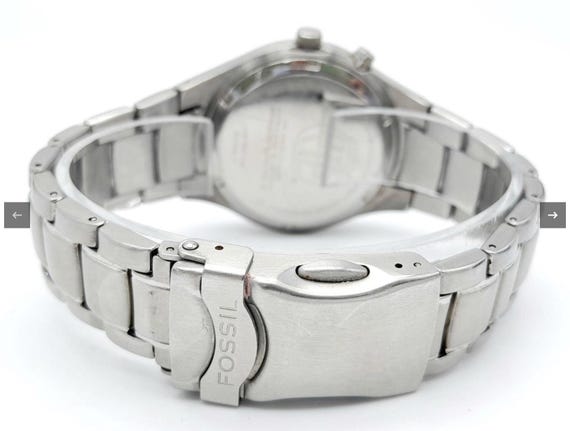 Rare y2k 00s FOSSIL Big Tic JR-8096 Blue Quartz Anima… - Gem