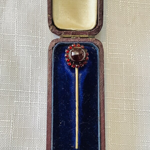 Garnet Stick Pin - Etsy