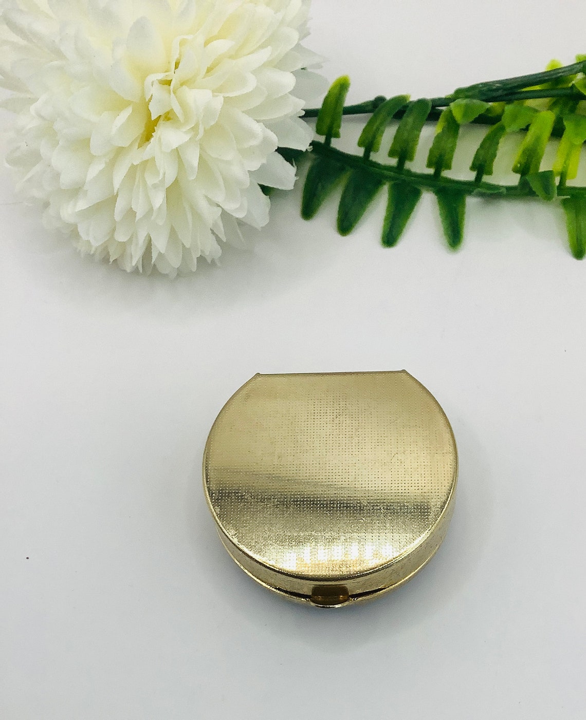 Vintage French Limoges Enamel Small Metal Pill Box / Trinket Box ...