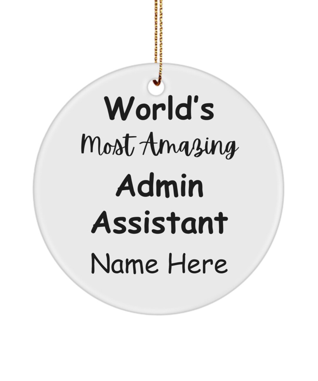 Admin Assistant Ornament Personalized Admin Assistant Gift ...