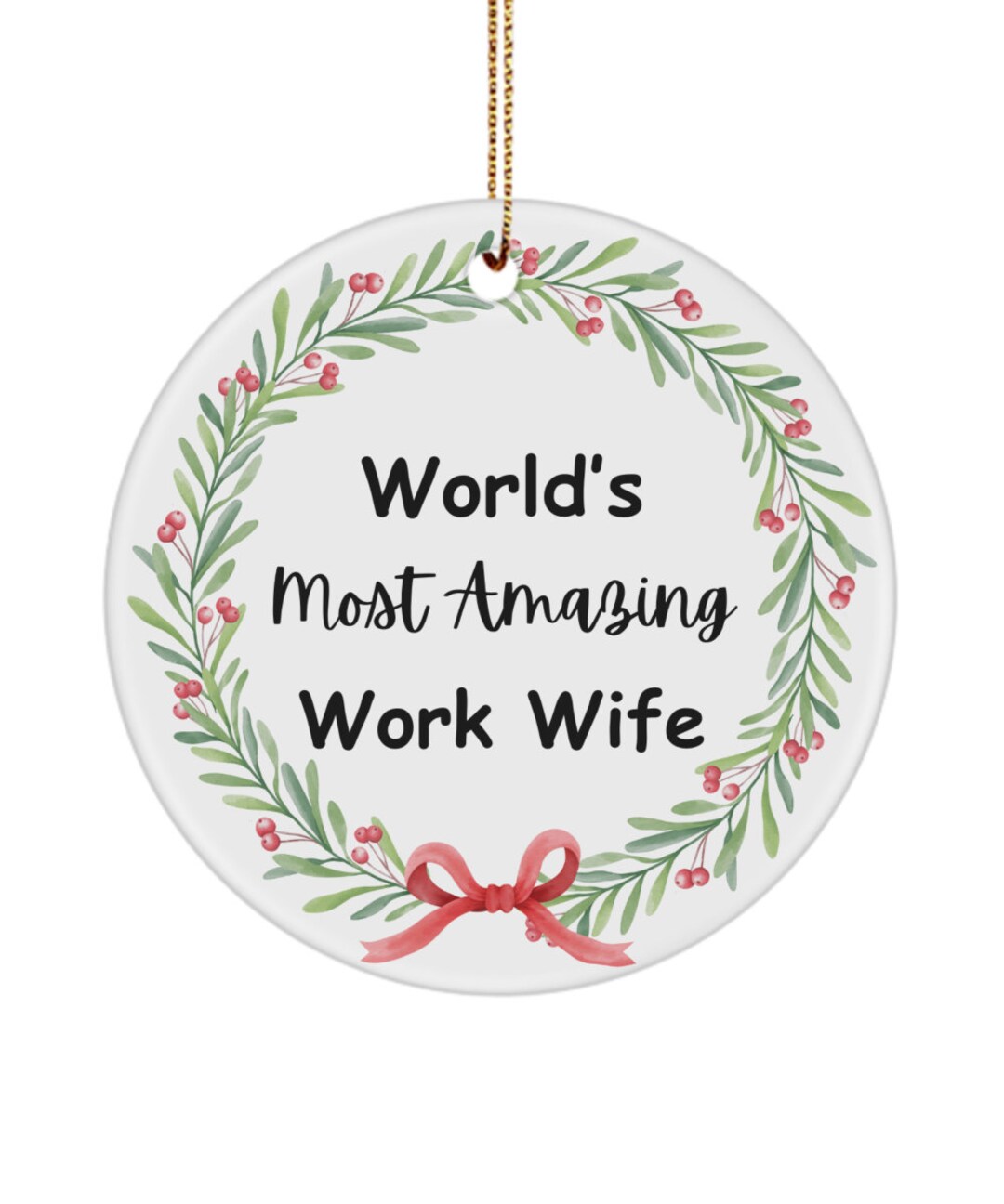 Work Wife Gifts Work Wife Ornament Work Wife Christmas Gift Work Spouse ...