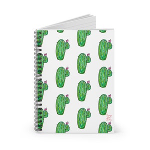 Funky Saguaro Cactus, Spiral Notebook - Hand Drawn Design, Original Art ...