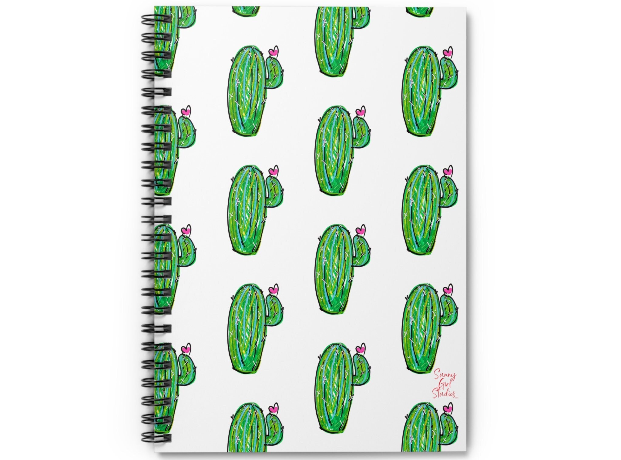 Funky Saguaro Cactus, Spiral Notebook - Hand Drawn Design, Original Art ...