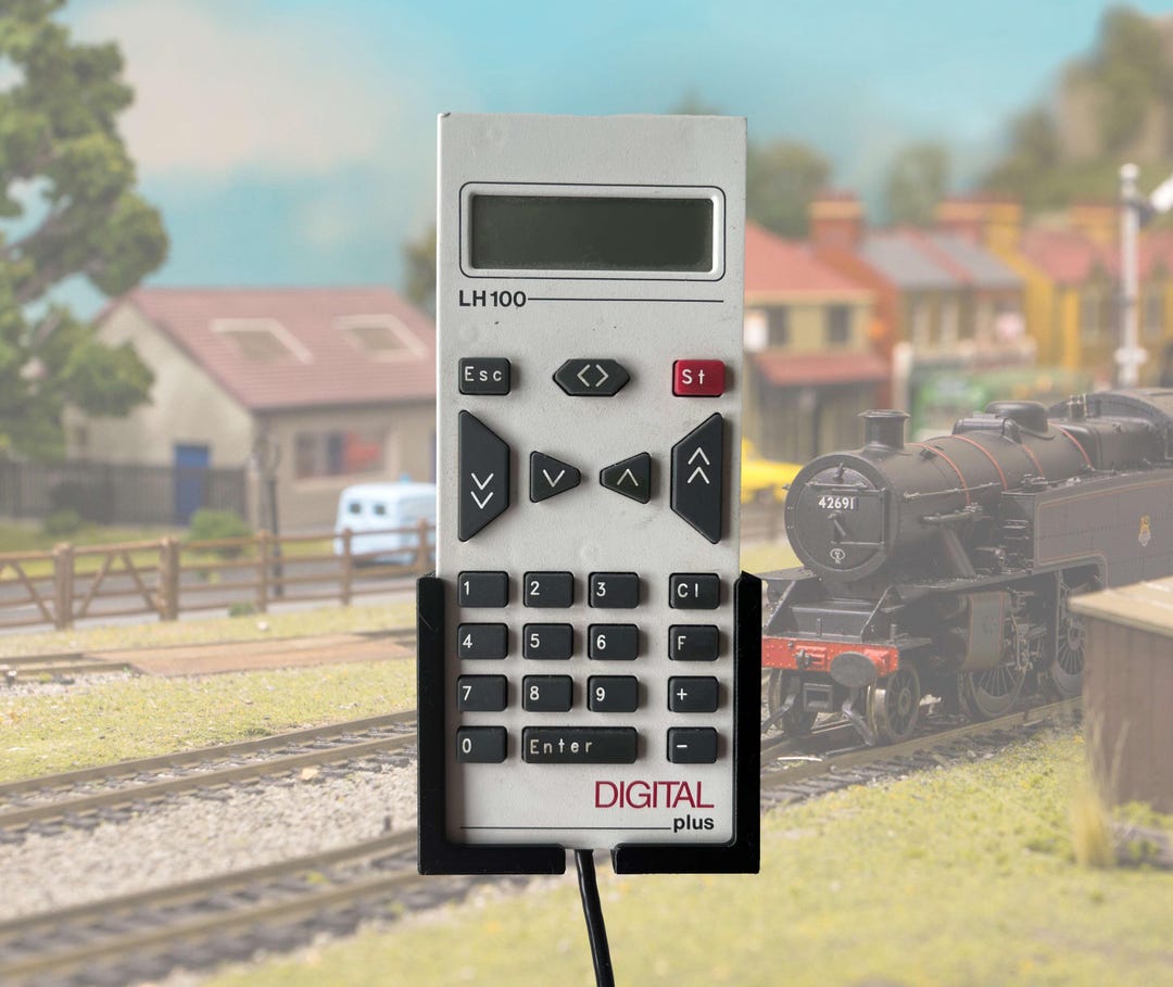 Lenz LH100 Controller Holder: 3D Printed Model Train DCC Controller ...