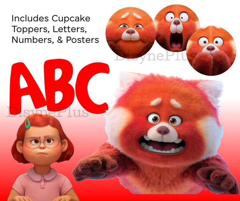 Turning Red PNG, Turning Red SVG, Turning Red Clipart, Instant Download ...