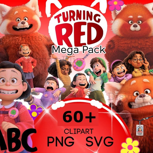 Turning Red Red Font - Etsy