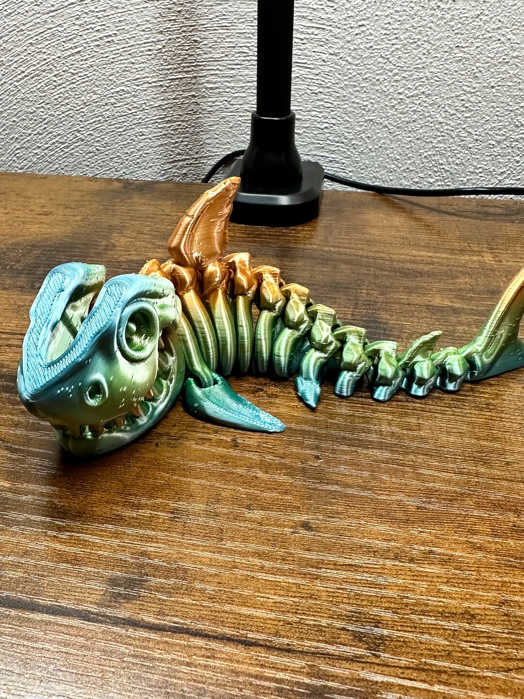 Flexi Factory Shark Metallic blue/green/orange Fidget - Etsy