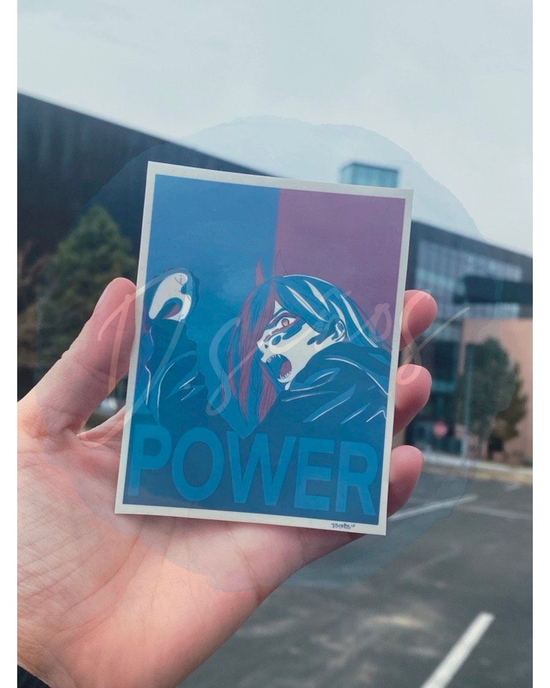 Power (anime Sticker) - Etsy