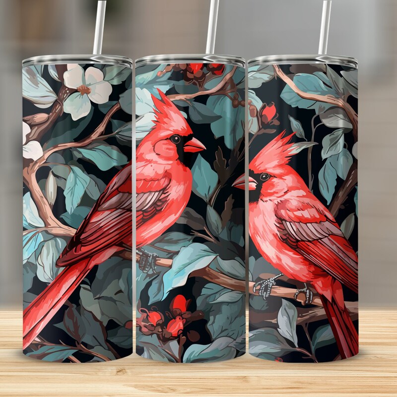 Cardinal and Straw - Etsy