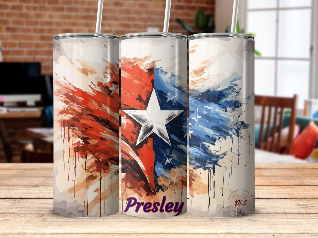Texas Tumbler Cup With Lid Double Insulated Travel Cup With Straw ...