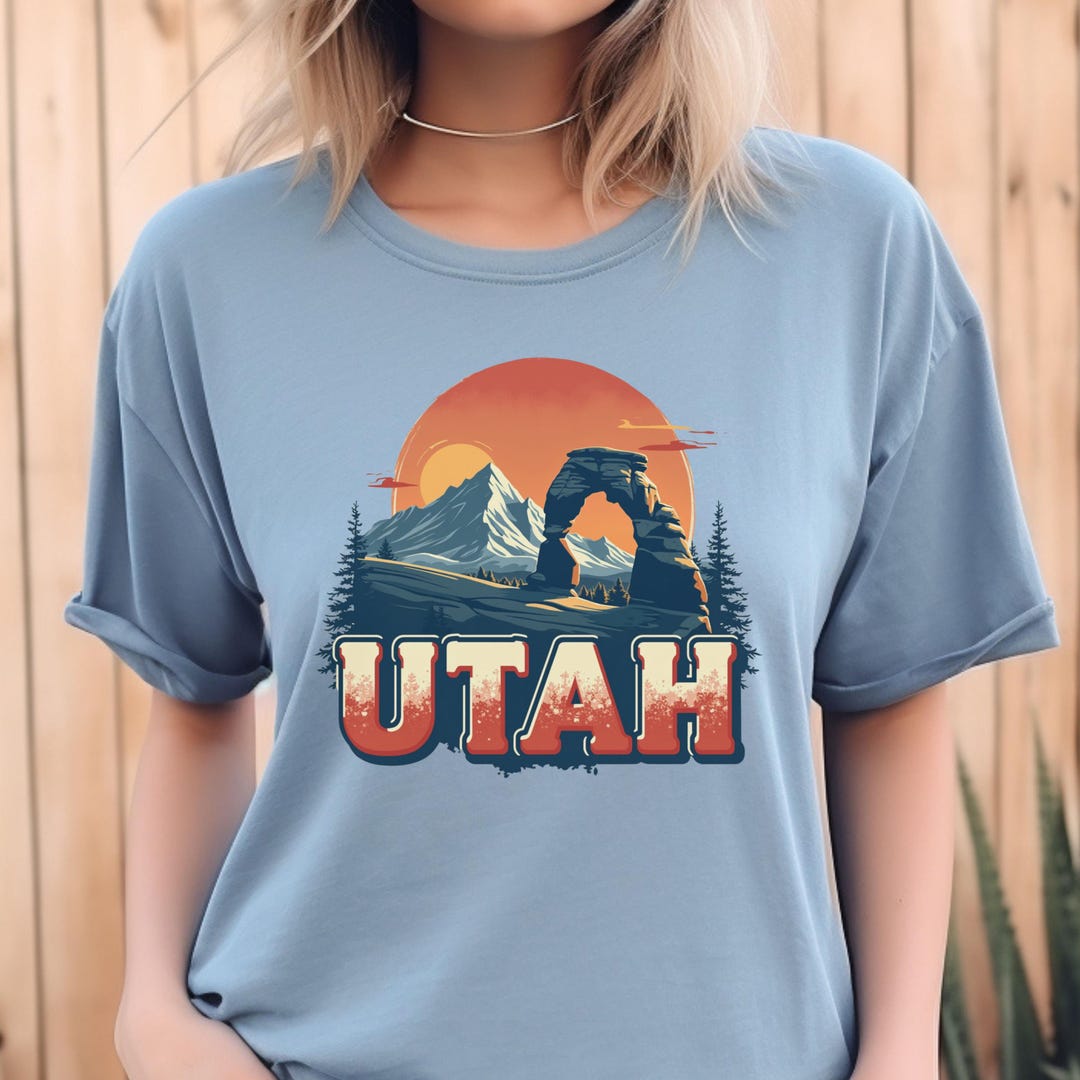 Utah T Shirt Retro, Utah National Parks Tee, Unisex Comfort Colors ...