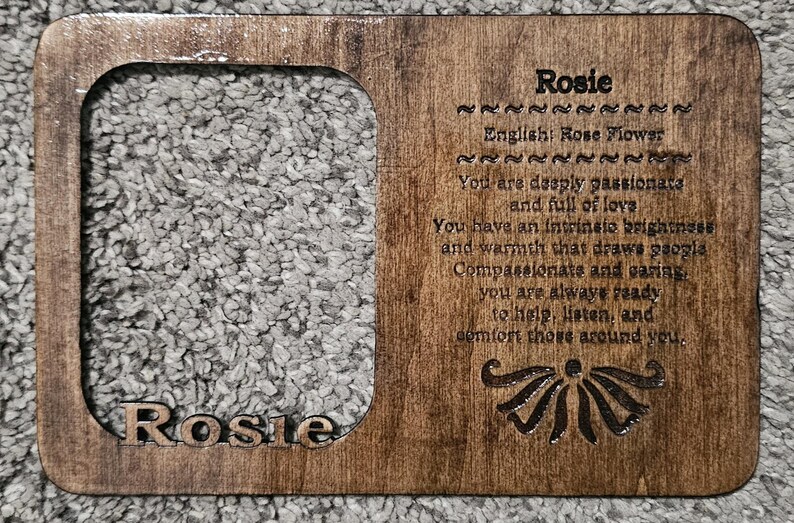 Personalized Name Photo Frame - Etsy