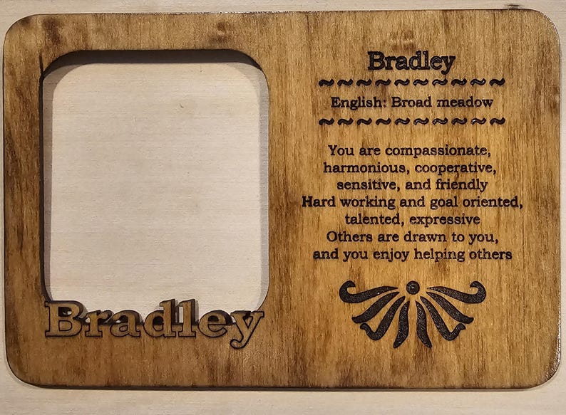 Personalized Name Photo Frame - Etsy