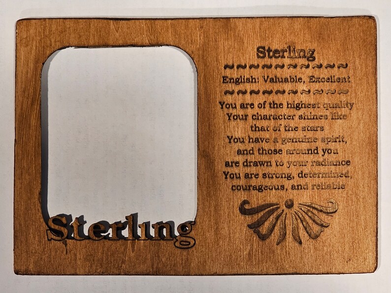 Personalized Name Photo Frame - Etsy