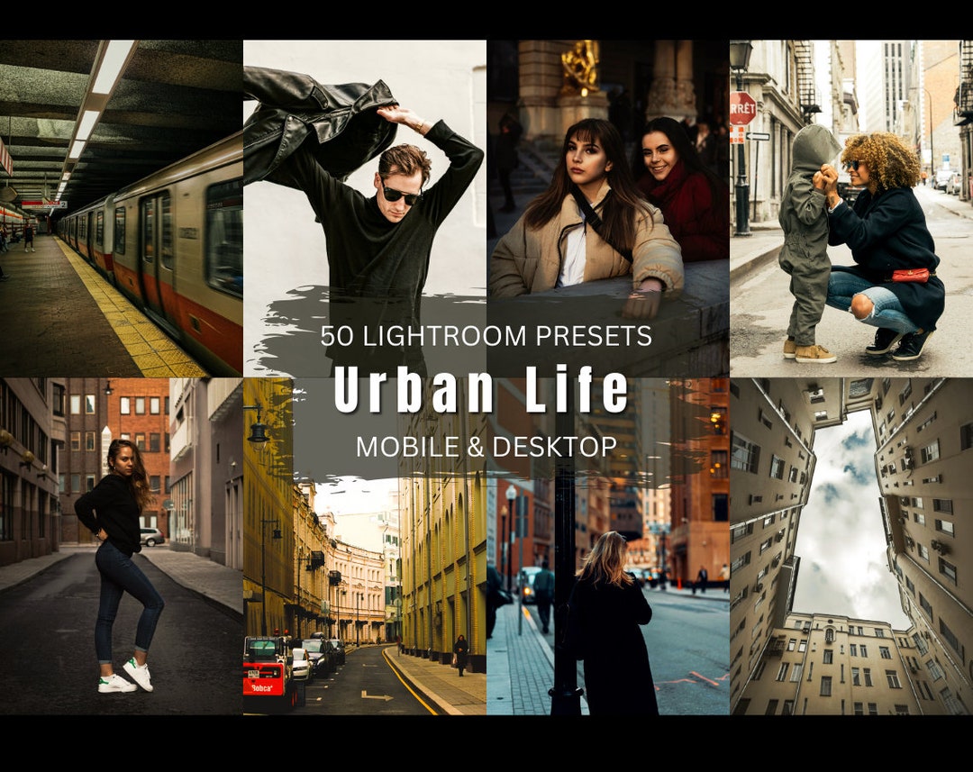50 Urban Lightroom Presets: City, Portrait, Instagram (mobile & Desktop ...