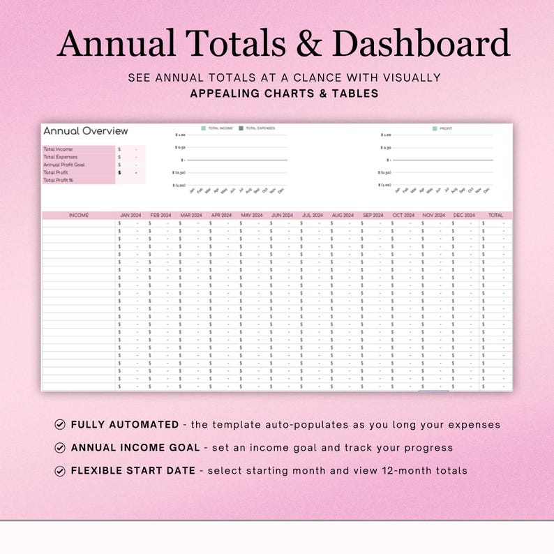 Small Business Bookkeeping Spreadsheet: Profit & Loss Tracker (google ...