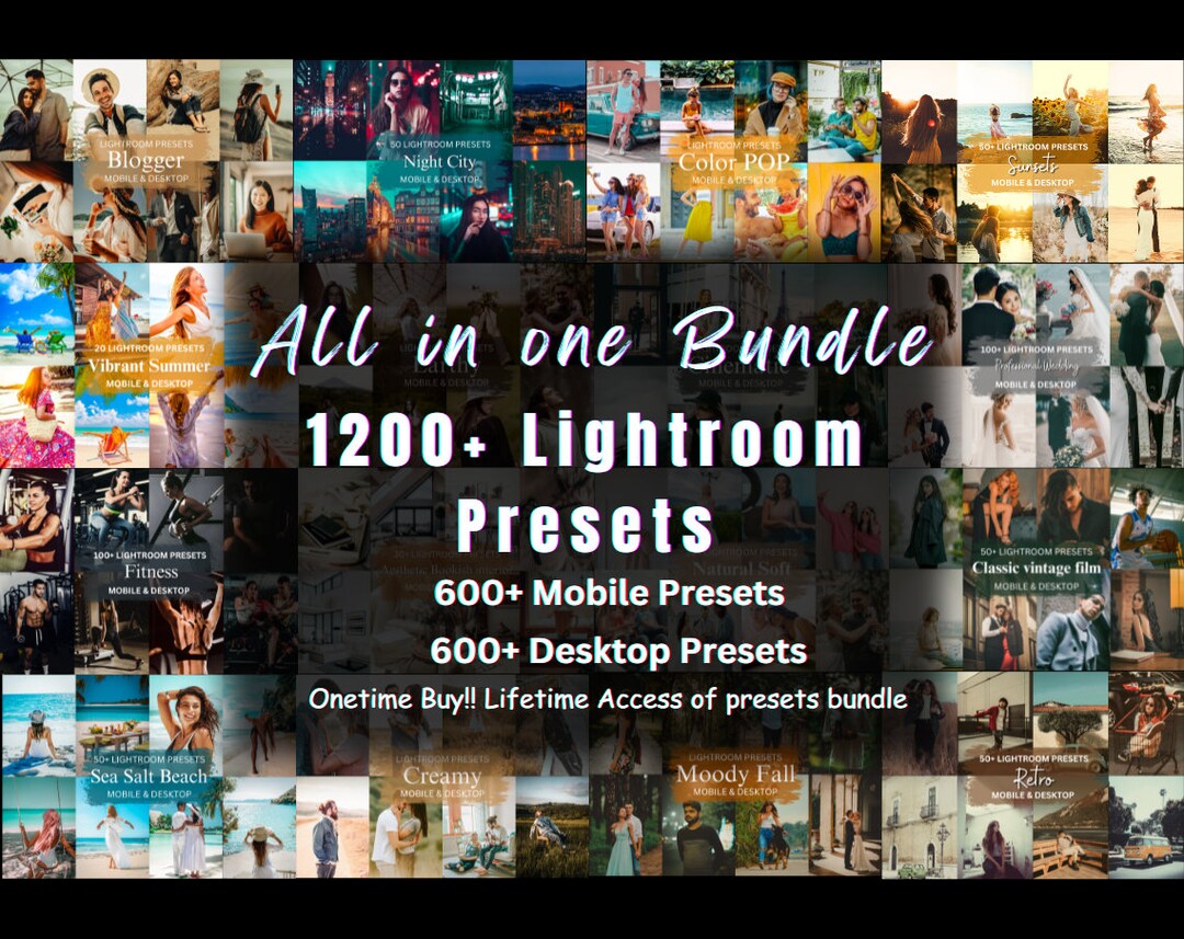 1200+ LIGHTROOM PRESETS Bundle, Lightroom Mobile Presets, Family Preset ...