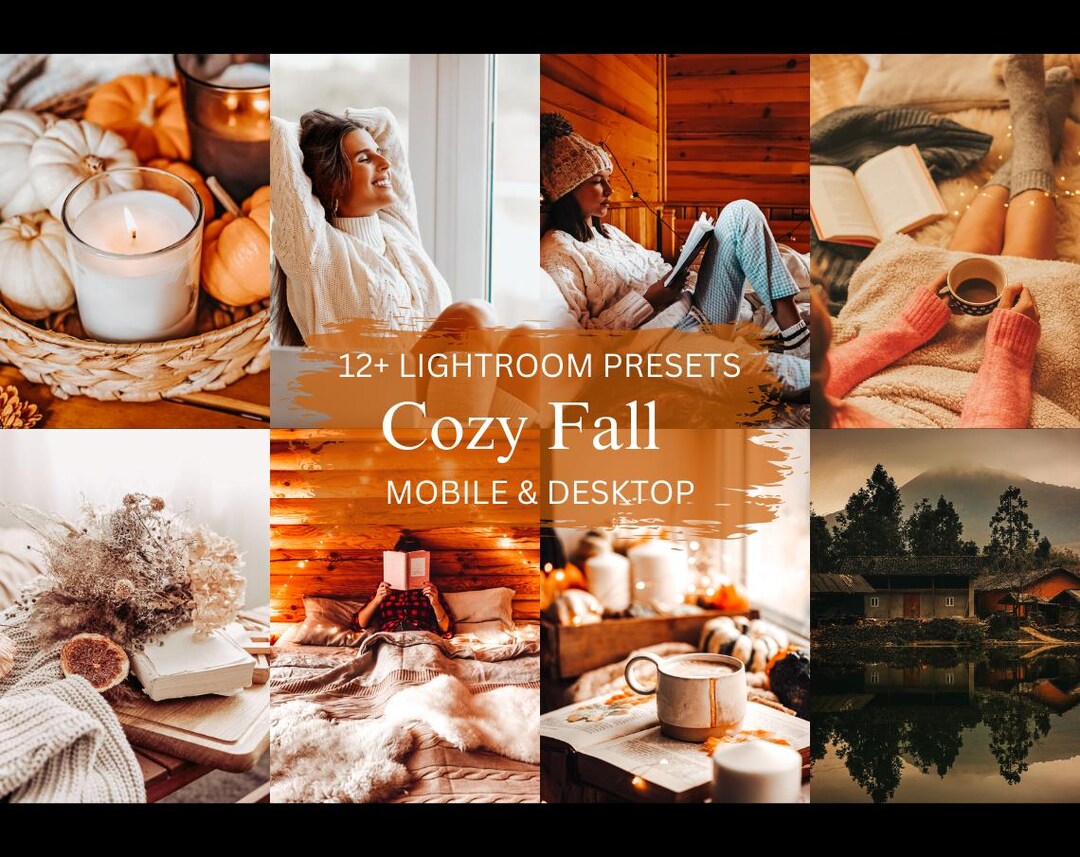 Cozy Fall Lightroom Presets: Warm Autumn Photo Filters (mobile ...