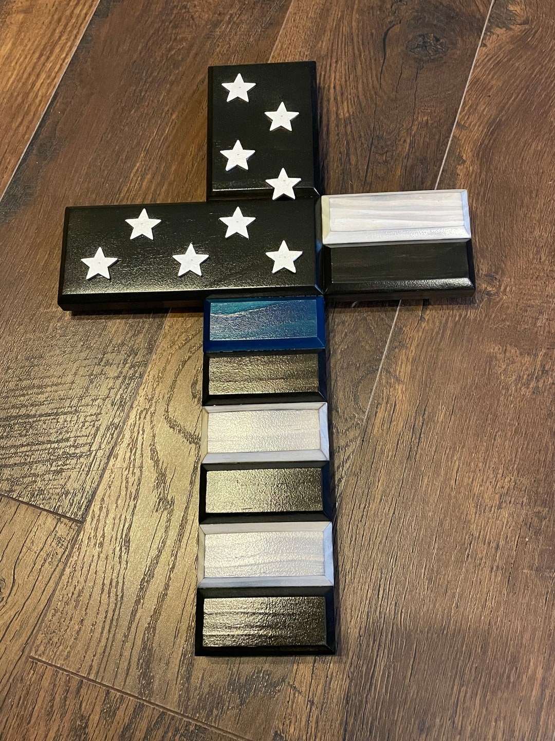 Thin Blue Line Cross, Law Enforcement, Police, Back the Blue - Etsy