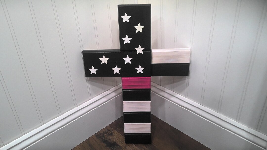 Breast Cancer Cross, Pink Cross, Breast Cancer Awareness, Rustic Cross ...