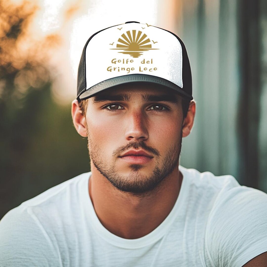 Golfo Del Gringo Loco Adjustable Mesh Trucker Cap, Golf of America Foam ...