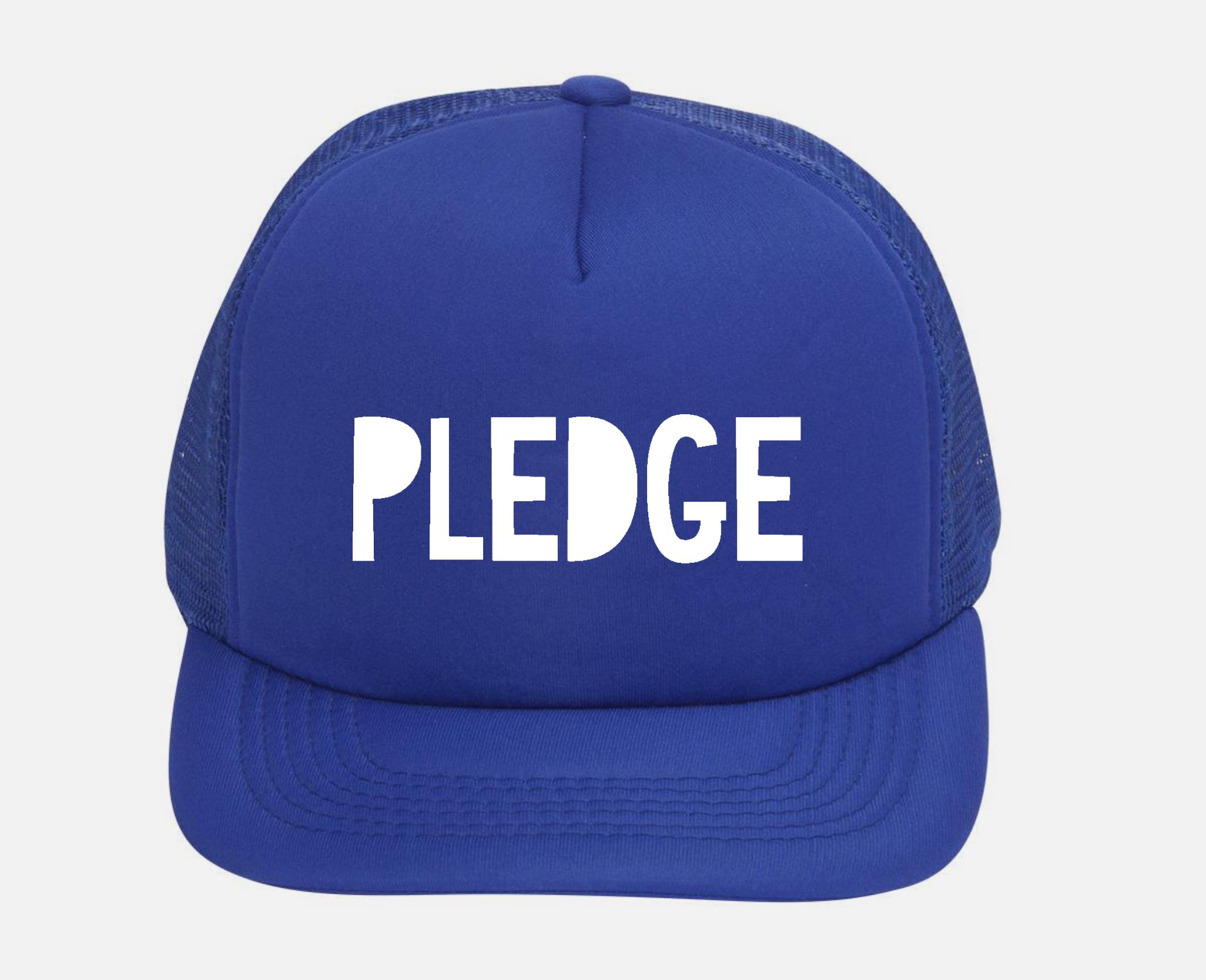 Pledge Adjustable Mesh Back Trucker Hat, Greek Life Fraternity Foam ...