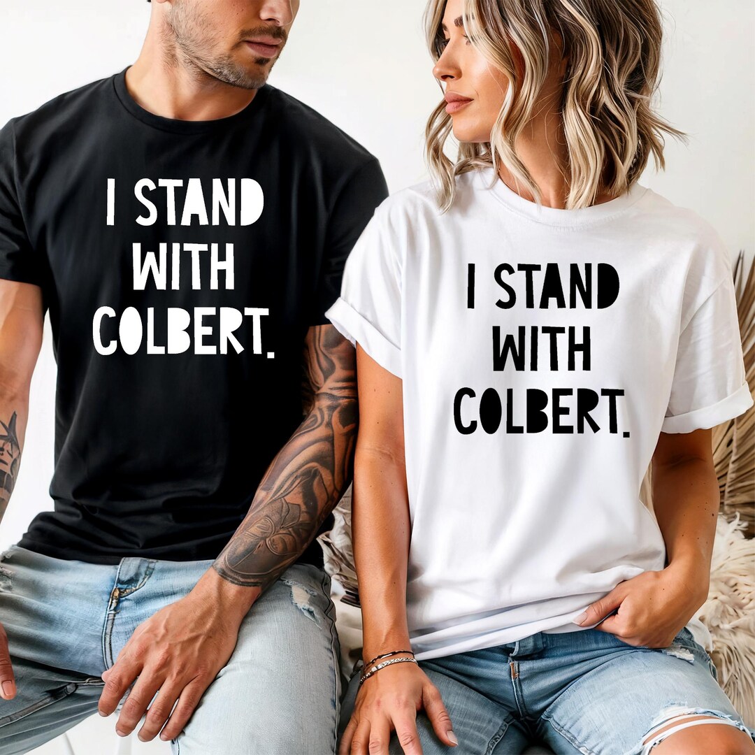 I Stand With Colbert Crewneck: Free Speech T-shirt - Etsy