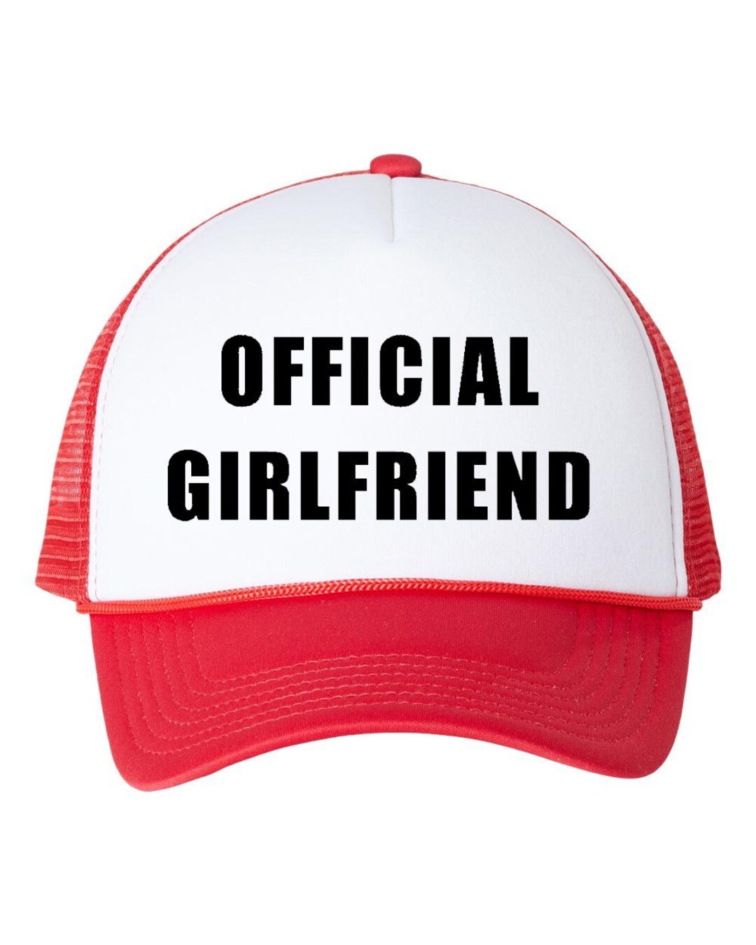 Official Girlfriend Trucker Hat, Adjustable Mesh Back, Novelty Gift - Etsy