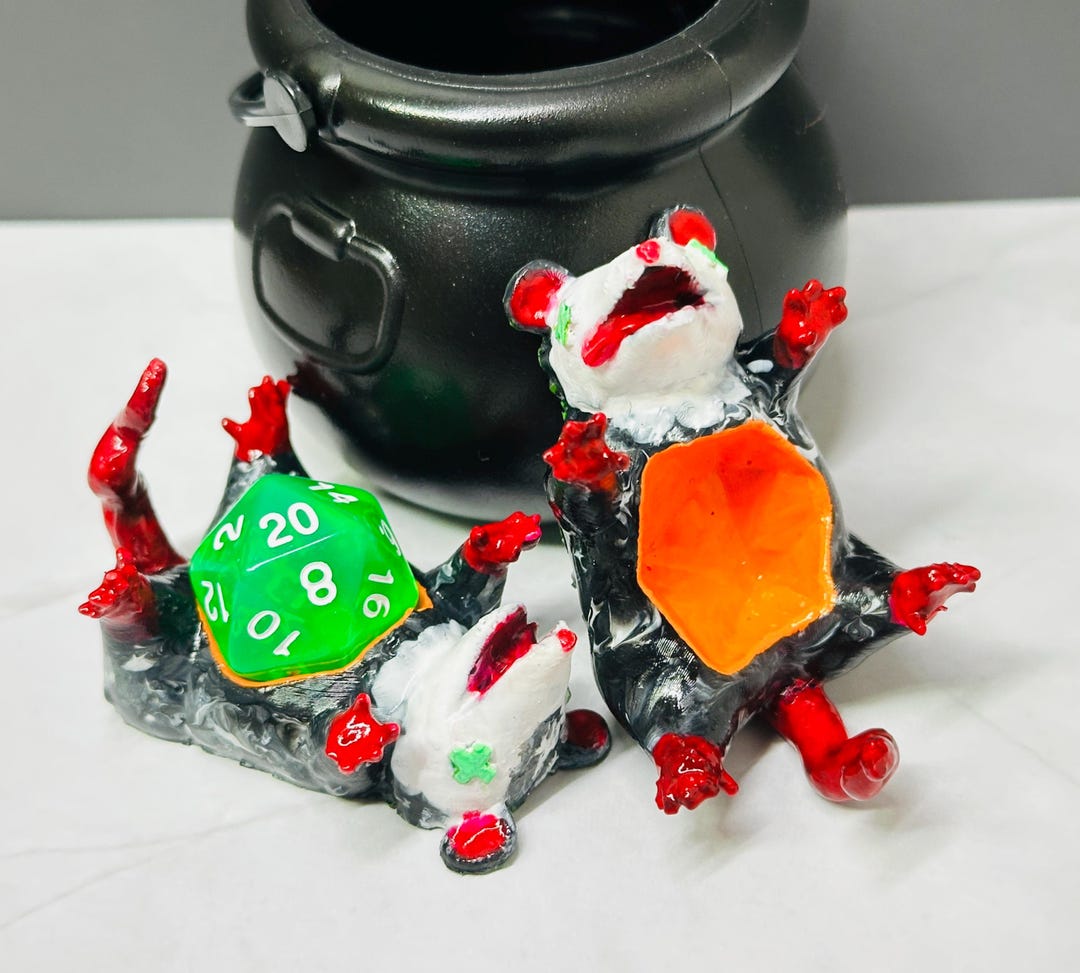 Hand-painted 3D Printed Possum Dice Jail: Quirky Gamer Gift - Etsy