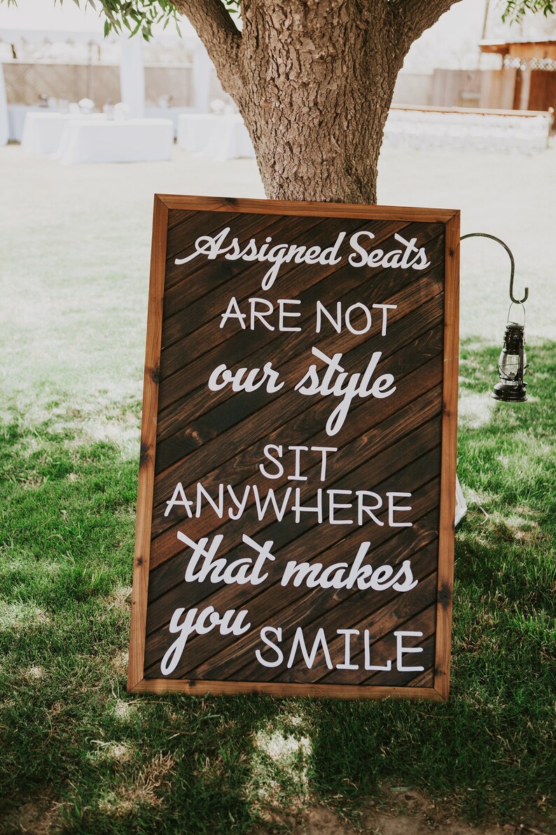 Wedding Seating Sign - Etsy