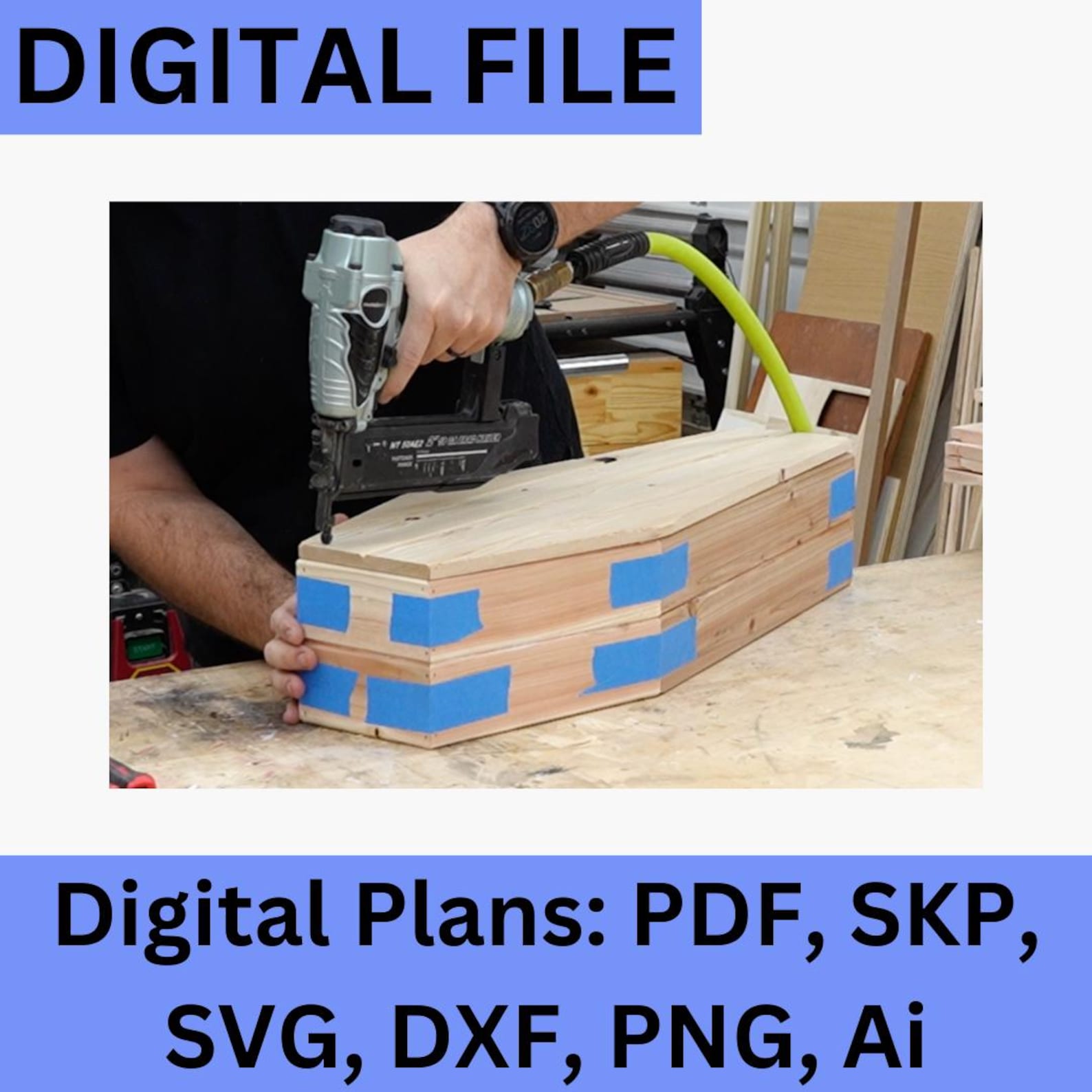 DIY Wooden Candy Coffin Plans – Downloadable Digital Build Instructions ...