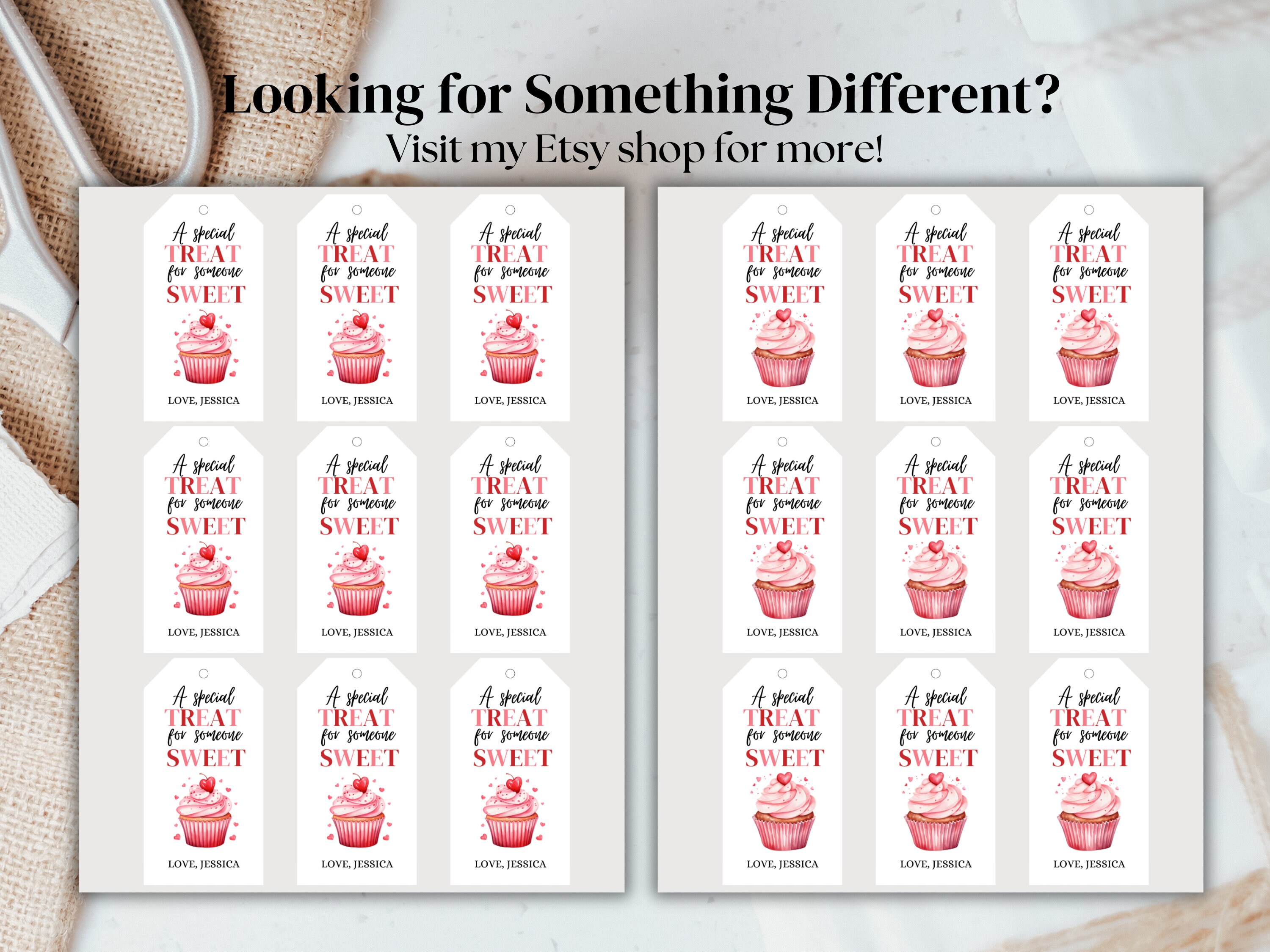Editable Treat Tags: Printable Gift Template (PDF) - Etsy