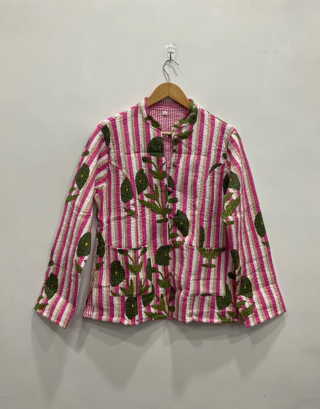 Hand Block Print Cotton Jacket – Boho Indian Quilted Coat - Etsy