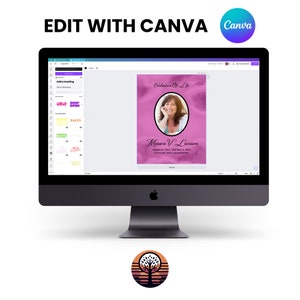 Funeral Program Template - Printable Order of Service for Celebration ...