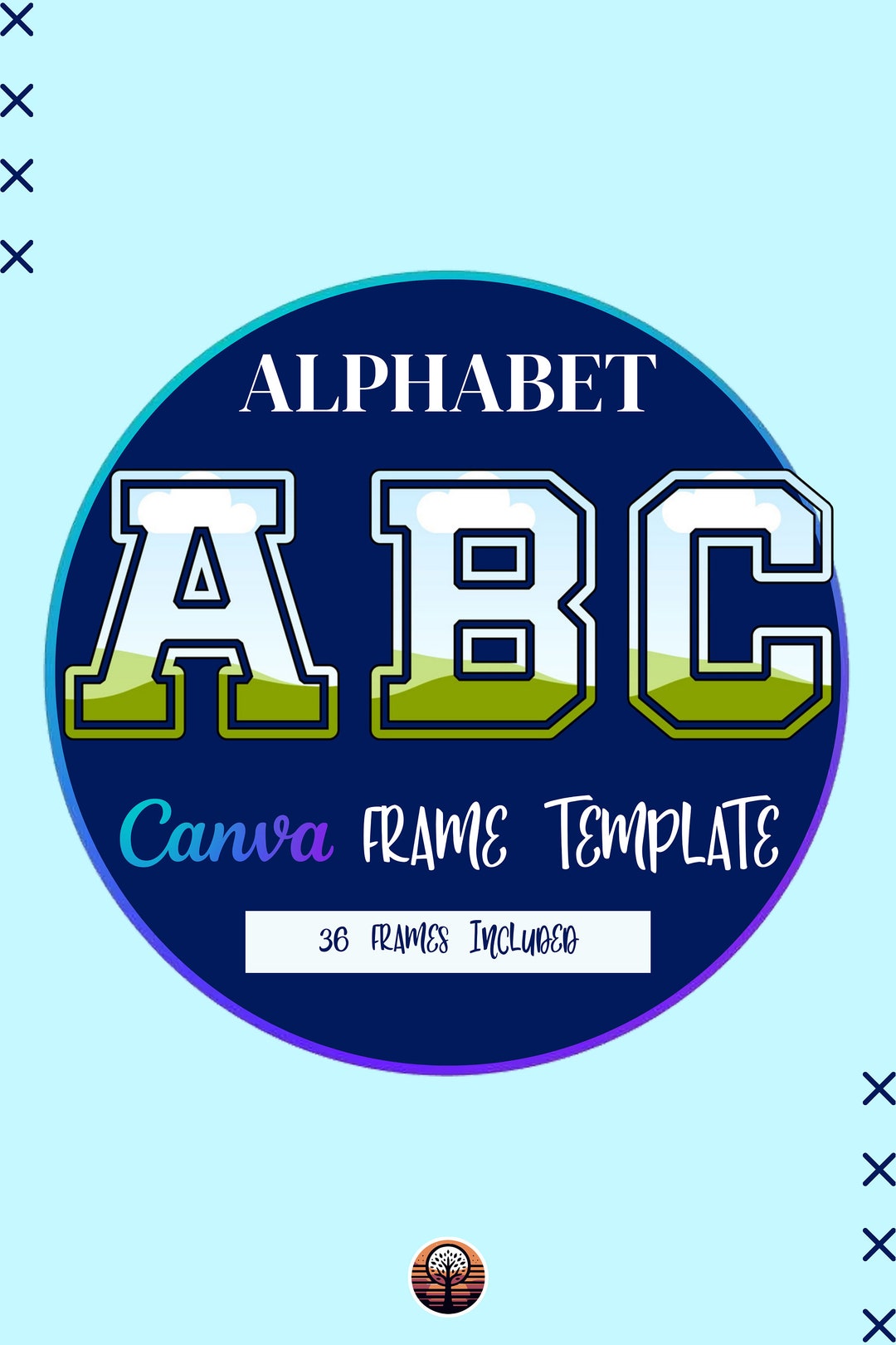 Collegiate Alphabet Canva Template - Graduation School Projects ...