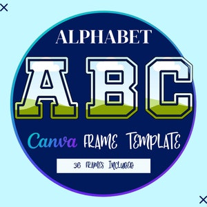 Collegiate Alphabet Canva Template - Graduation School Projects ...