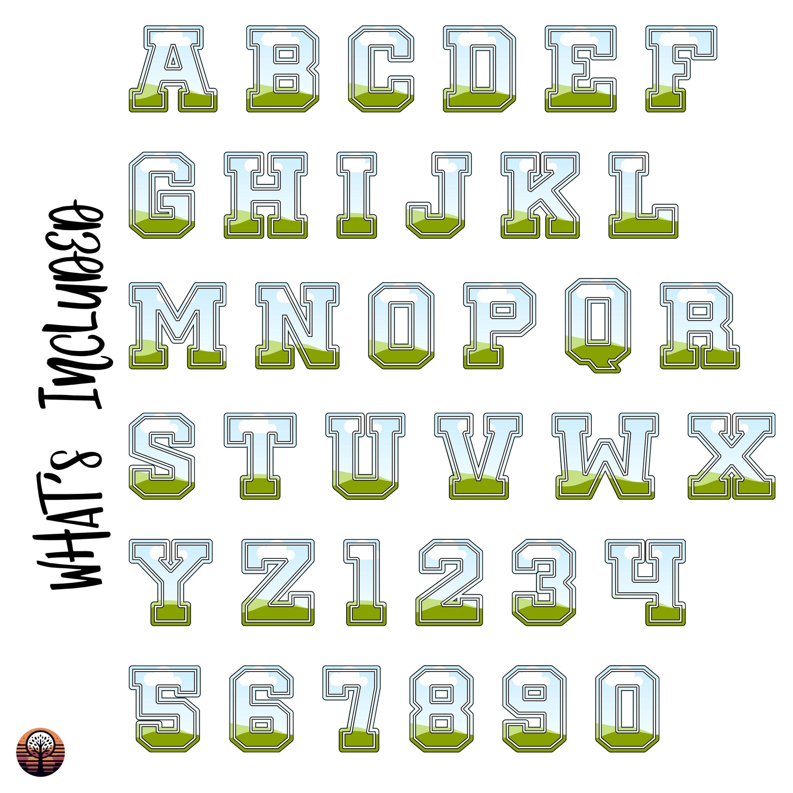 Collegiate Alphabet Canva Template - Graduation School Projects ...