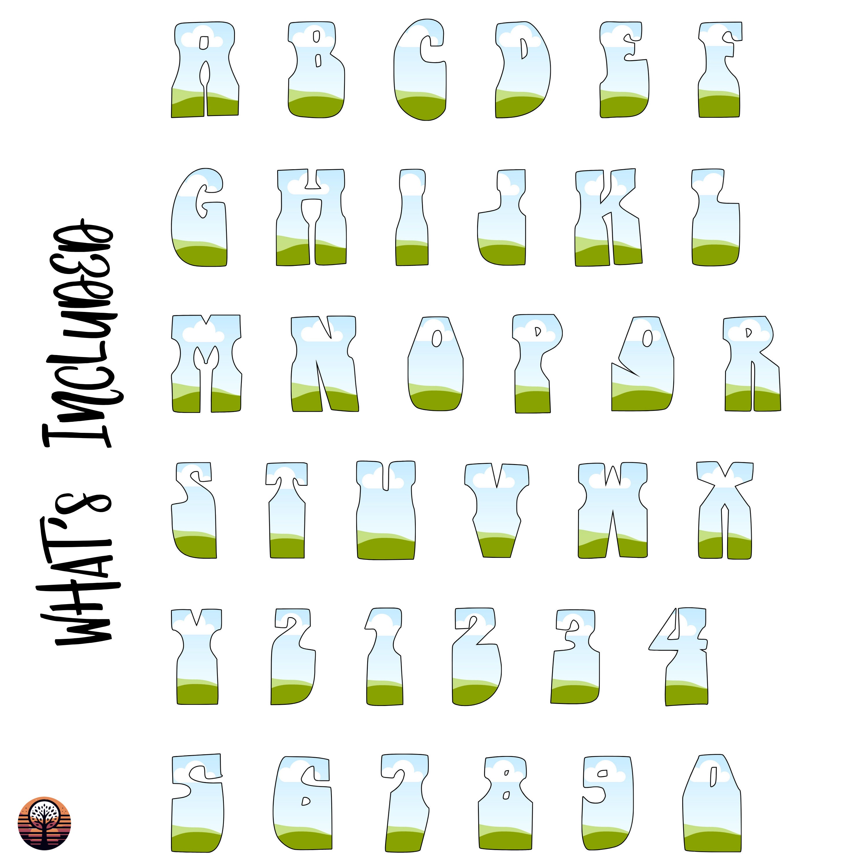 Customizable Groovy 70s Alphabet Canva Template With Drag and Drop ...