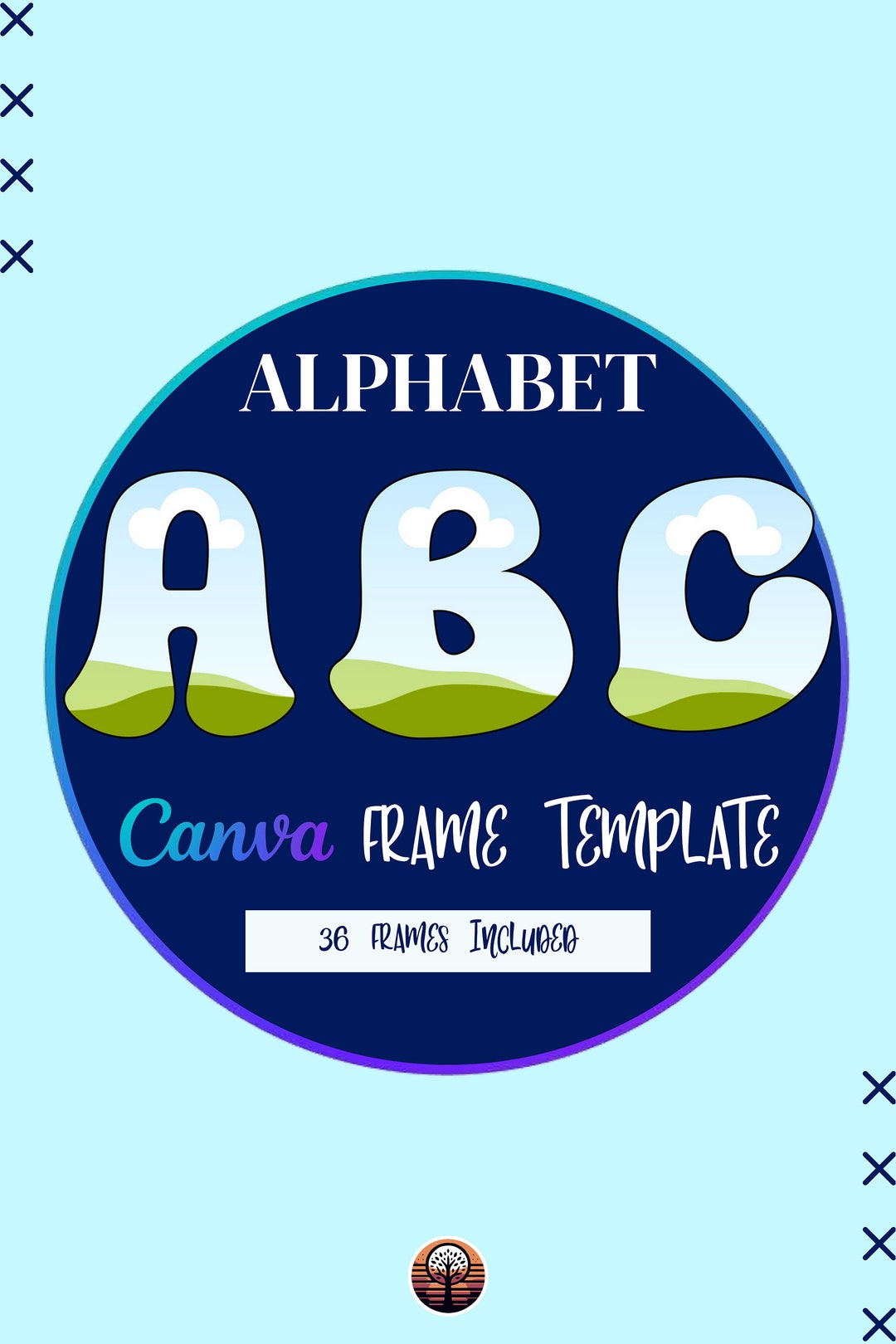 Retro Groovy Canva Photo Frame Template Create Your Own Alphabet With ...