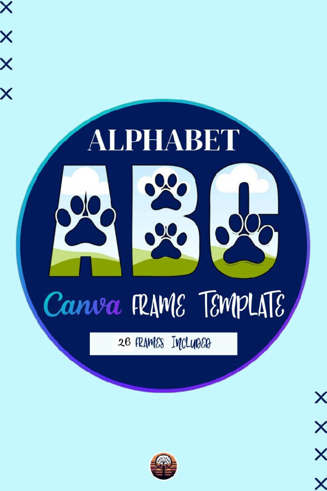 Create Your Own Paw Print Alphabet With Editable Canva Template ...