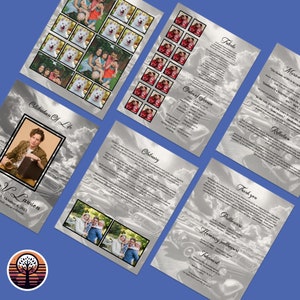 Funeral Program Template - Printable Order of Service for Celebration ...