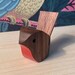 Little Chirpy: Red Walnut, Cute Wooden Robin, Handmade Bird Figurine ...