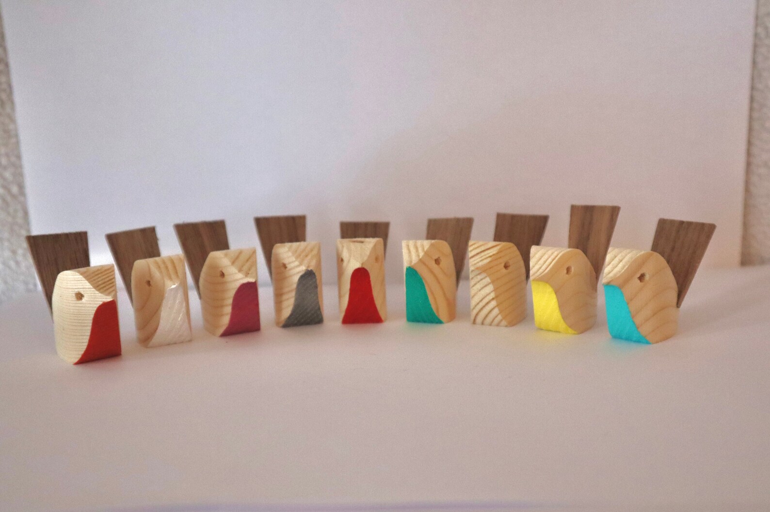 Little Chirpy: Red Ash, Cute Wooden Robin, Handmade Bird Figurine, Home ...