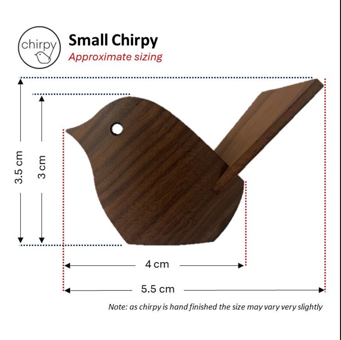 Little Chirpy: Yellow Ash, Cute Wooden Robin, Handmade Bird Figurine ...